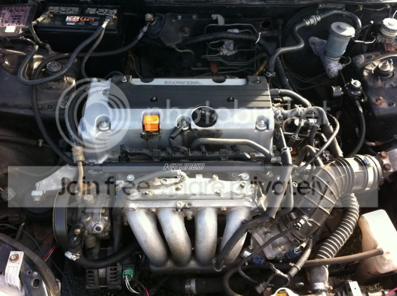 k24a4 engine and tranny running in car | Honda / Acura K20a K24a Engine ...