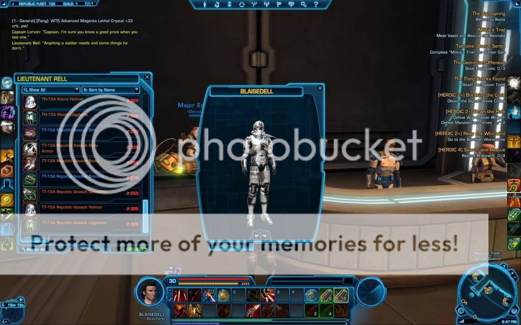 Orange armor recommendation - Combat Styles - SWTOR | Forums