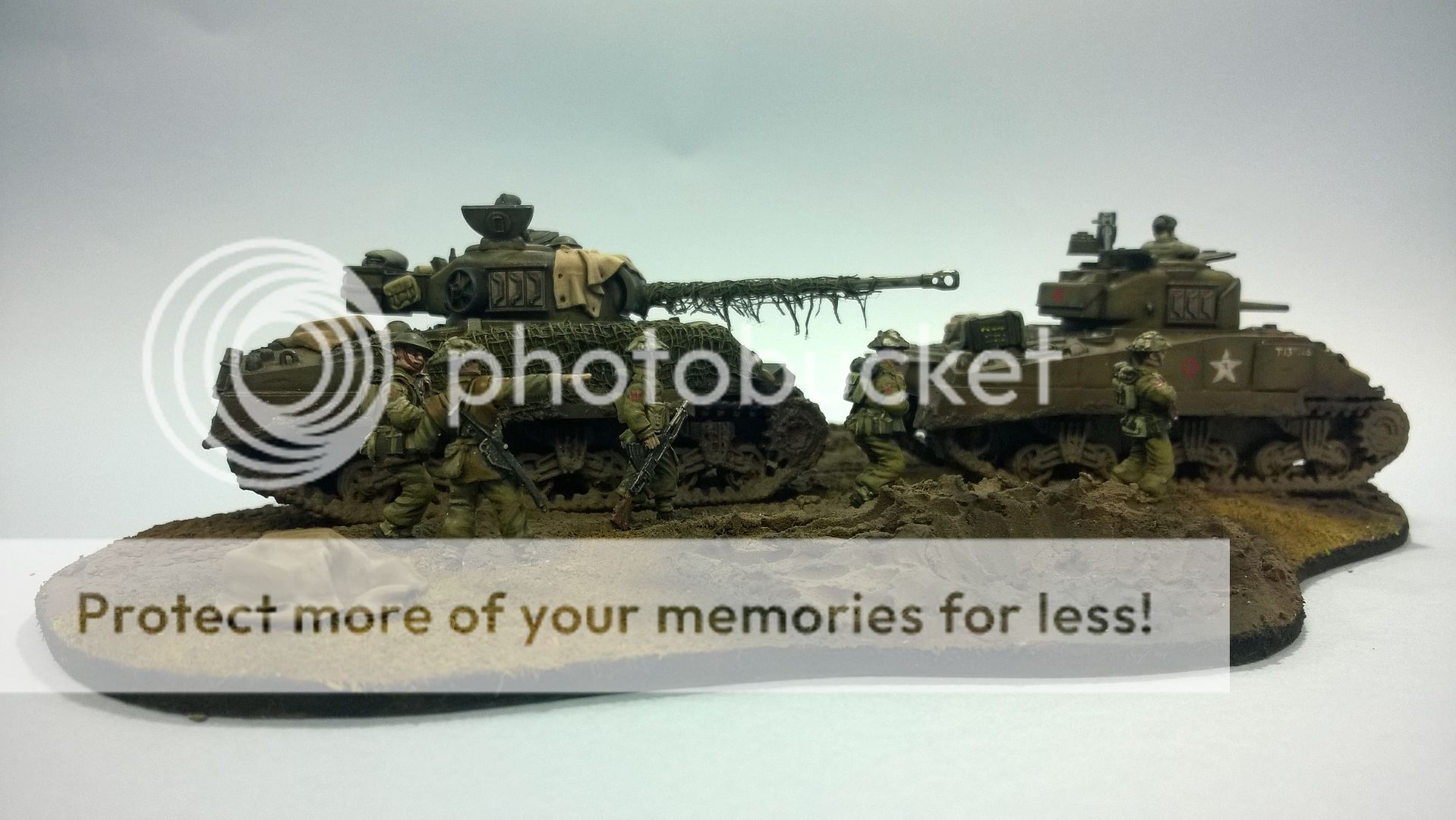 1/72 scale Firefly and Sherman Diorama completed - Ready for Inspection ...