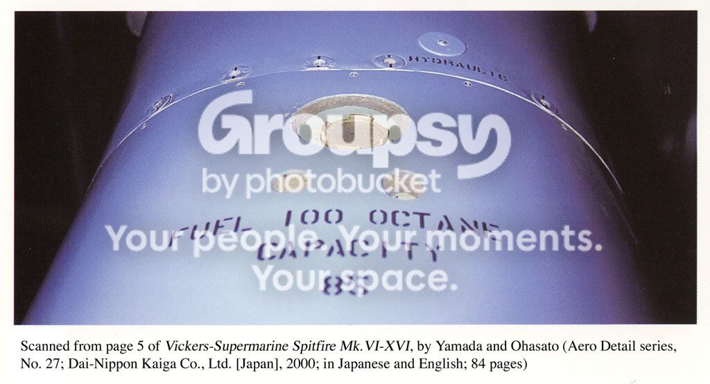 Looking for photographs of the Spitfire Mk IX main tank filler cap ...
