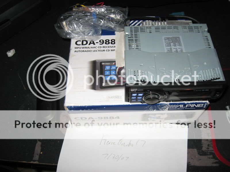 FS New alpine Cda-9884 with ipod cable | DIYMobileAudio.com Car Stereo ...